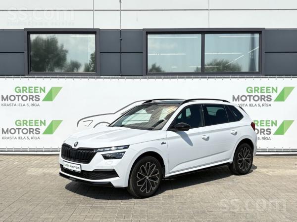 White Skoda KAMIQ 2023 in Riga, with an engine capacity of 1.50 L and mileage of 76 thousand km for 22500 €, photo 1 on AUTOMOTO.COM.LV