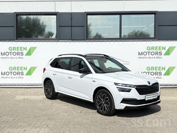 White Skoda KAMIQ 2023 in Riga, with an engine capacity of 1.50 L and mileage of 76 thousand km for 22500 €, photo 2 on AUTOMOTO.COM.LV