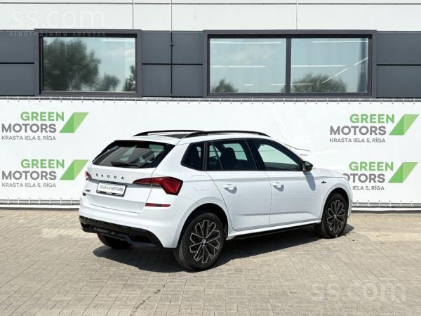 White Skoda KAMIQ 2023 in Riga, with an engine capacity of 1.50 L and mileage of 76 thousand km for 22500 €, photo 4 on AUTOMOTO.COM.LV
