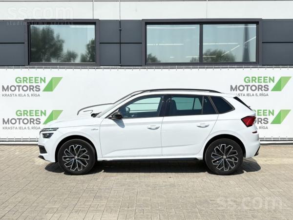 White Skoda KAMIQ 2023 in Riga, with an engine capacity of 1.50 L and mileage of 76 thousand km for 22500 €, photo 6 on AUTOMOTO.COM.LV