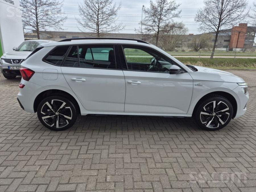 White Skoda KAMIQ 2024 in Liepaja, with an engine capacity of 1.00 L and mileage of 18 thousand km for 21450 €, photo 9 on AUTOMOTO.COM.LV