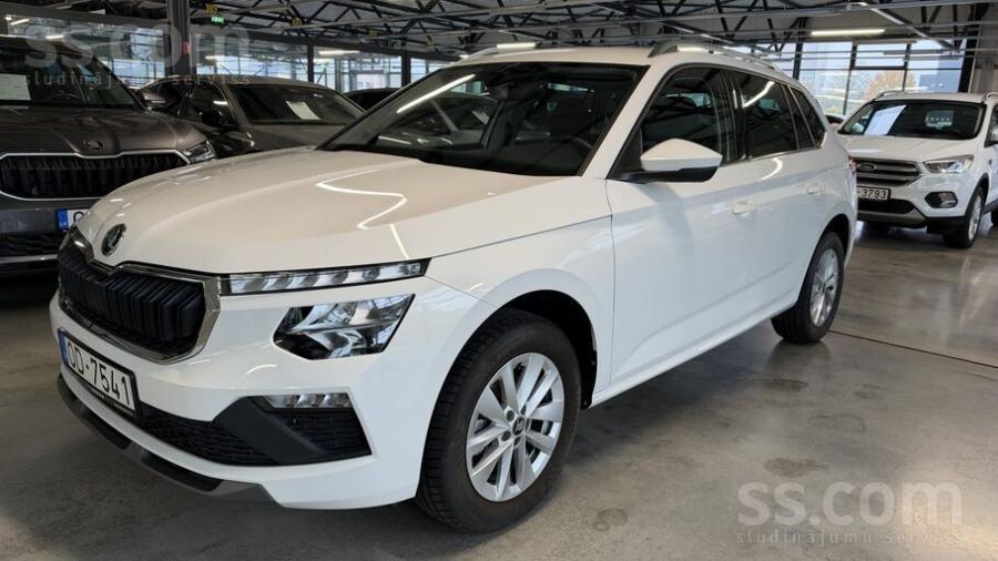 White Skoda KAMIQ 2025 in Riga, with an engine capacity of 1.00 L and mileage of 28 thousand km for 17900 €, photo 1 on AUTOMOTO.COM.LV