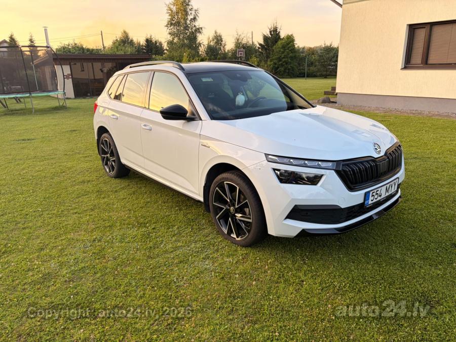 White Skoda KAMIQ 2024 in Tallinn, with an engine capacity of 1.50 L and mileage of 33 thousand km for 25900 €, photo 1 on AUTOMOTO.COM.LV