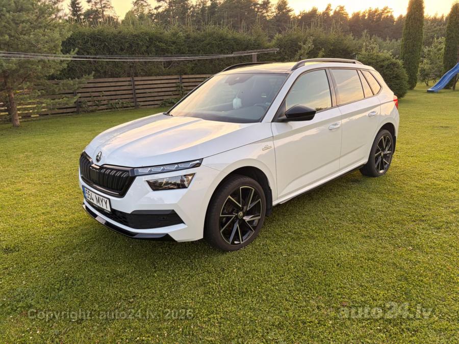 White Skoda KAMIQ 2024 in Tallinn, with an engine capacity of 1.50 L and mileage of 33 thousand km for 25900 €, photo 3 on AUTOMOTO.COM.LV