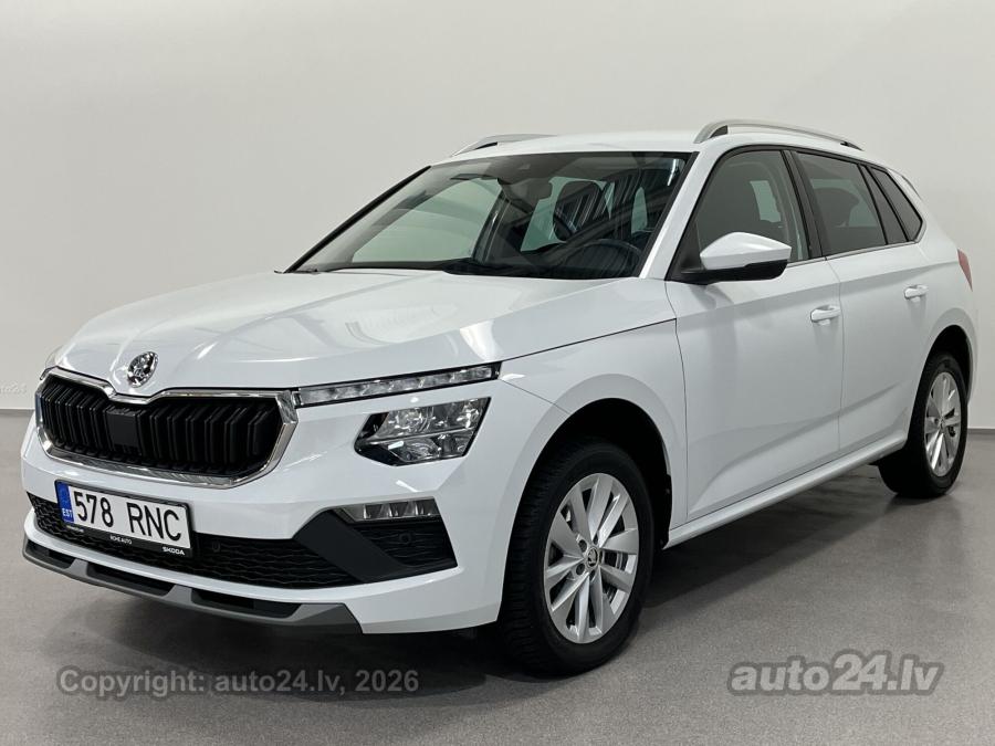 White Skoda KAMIQ 2024 in Tallinn, with an engine capacity of 1.00 L and mileage of 27 thousand km for 18990 €, photo 1 on AUTOMOTO.COM.LV