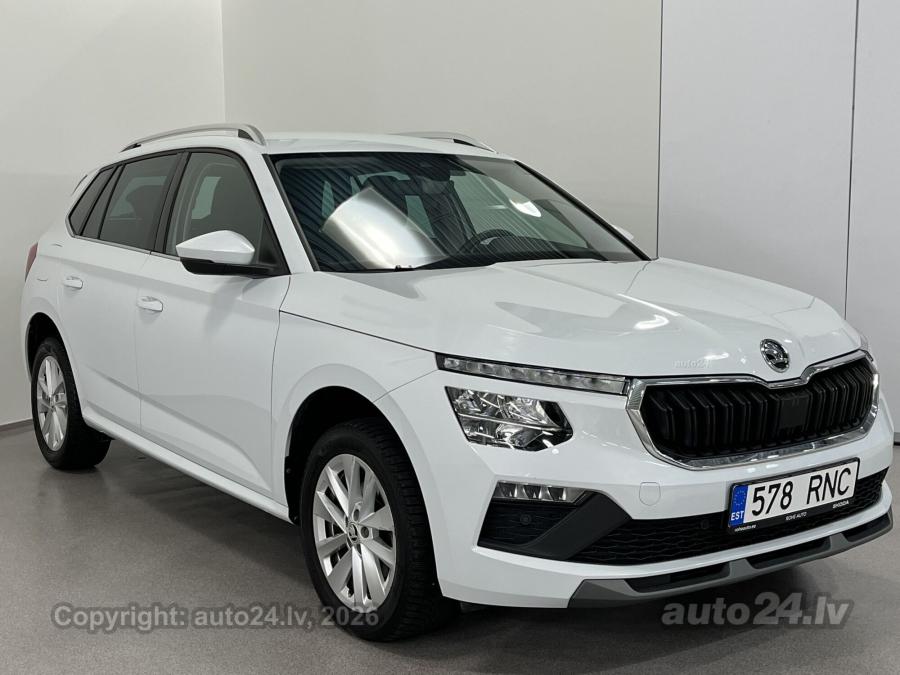 White Skoda KAMIQ 2024 in Tallinn, with an engine capacity of 1.00 L and mileage of 27 thousand km for 18990 €, photo 4 on AUTOMOTO.COM.LV
