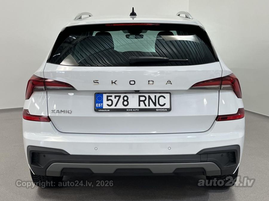 White Skoda KAMIQ 2024 in Tallinn, with an engine capacity of 1.00 L and mileage of 27 thousand km for 18990 €, photo 5 on AUTOMOTO.COM.LV