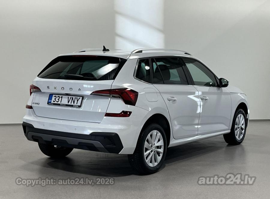 White Skoda KAMIQ 2024 in Tallinn, with an engine capacity of 1.00 L and mileage of 28 thousand km for 18990 €, photo 3 on AUTOMOTO.COM.LV