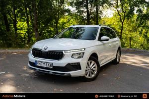 White Skoda KAMIQ 2024 in Kaunas, with an engine capacity of 1.00 L and mileage of 43 thousand km for 18990 €, photo 4 on AUTOMOTO.COM.LV