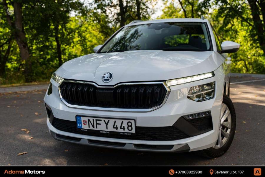 White Skoda KAMIQ 2024 in Kaunas, with an engine capacity of 1.00 L and mileage of 43 thousand km for 18990 €, photo 10 on AUTOMOTO.COM.LV