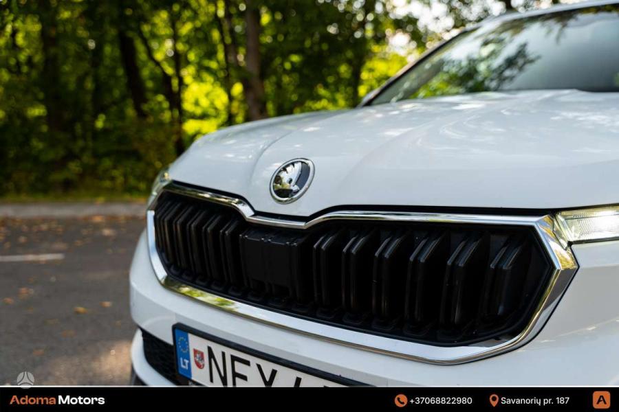 White Skoda KAMIQ 2024 in Kaunas, with an engine capacity of 1.00 L and mileage of 43 thousand km for 18990 €, photo 14 on AUTOMOTO.COM.LV