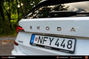 White Skoda KAMIQ 2024 in Kaunas, with an engine capacity of 1.00 L and mileage of 43 thousand km for 18990 €, photo 16 on AUTOMOTO.COM.LV