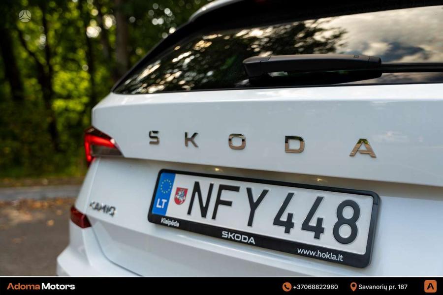 White Skoda KAMIQ 2024 in Kaunas, with an engine capacity of 1.00 L and mileage of 43 thousand km for 18990 €, photo 16 on AUTOMOTO.COM.LV