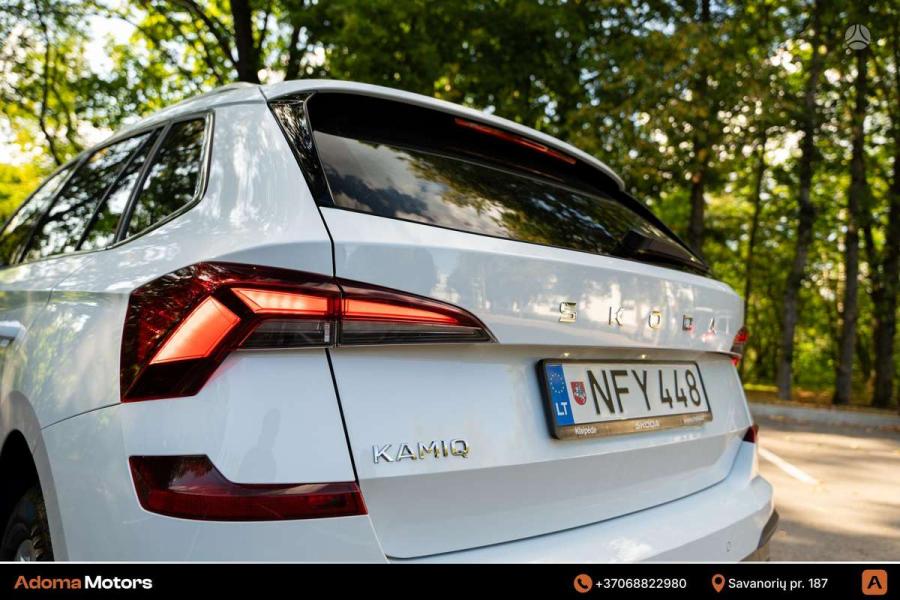 White Skoda KAMIQ 2024 in Kaunas, with an engine capacity of 1.00 L and mileage of 43 thousand km for 18990 €, photo 17 on AUTOMOTO.COM.LV