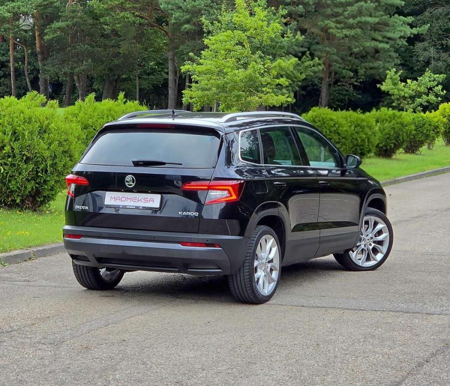 Black Skoda Karoq 2019 in Vilnius, with an engine capacity of 1.50 L and mileage of 193 thousand km for 15950 €, photo 10 on AUTOMOTO.COM.LV