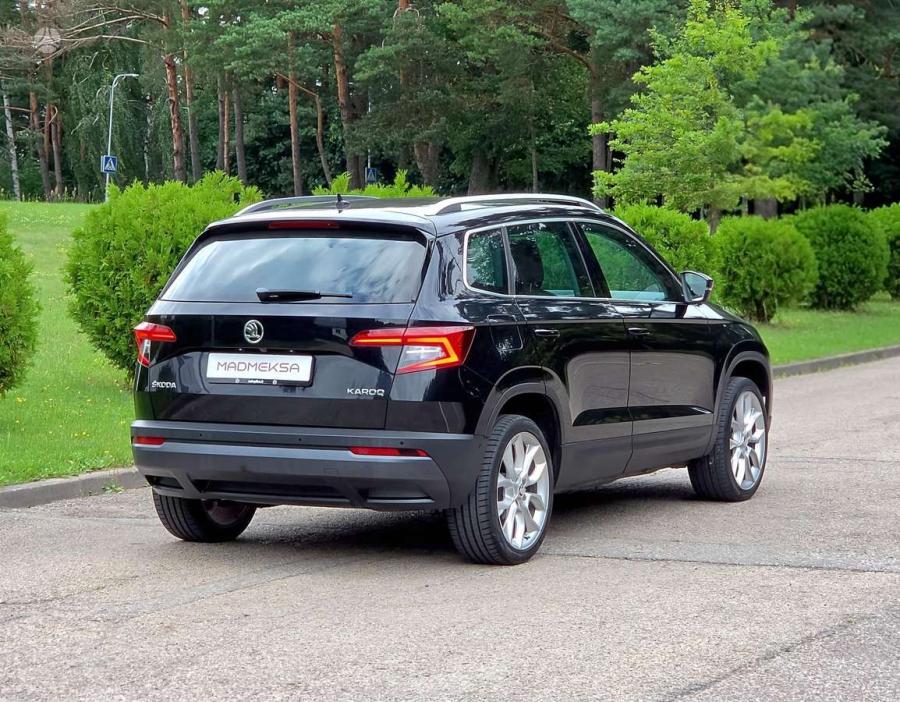 Black Skoda Karoq 2019 in Vilnius, with an engine capacity of 1.50 L and mileage of 193 thousand km for 15950 €, photo 15 on AUTOMOTO.COM.LV