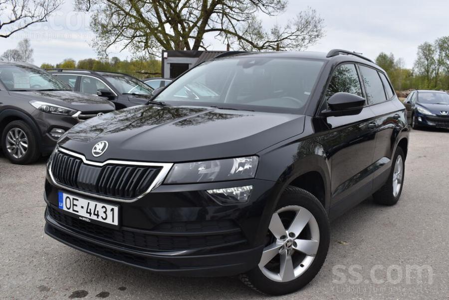 Melns Skoda Karoq 2019 Kuldīga, ar dzinēja tilpumu 1.60 L un nobraukumu 0 tūkst. km par 12550 €, foto 1 vietnē AUTOMOTO.COM.LV
