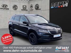 Black Skoda Karoq 2021 in Kaunas, with an engine capacity of 1.50 L and mileage of 98 thousand km for 24944 €, photo  on AUTOMOTO.COM.LV