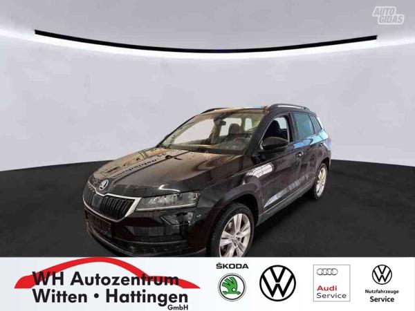 Black Skoda Karoq 2021 in Kaunas, with an engine capacity of 1.50 L and mileage of 15 thousand km for 29093 €, photo 1 on AUTOMOTO.COM.LV