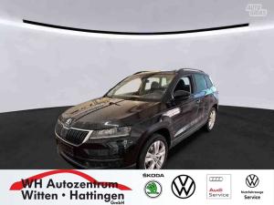 Melns Skoda Karoq 2021 Kauņa, ar dzinēja tilpumu 1.50 L un nobraukumu 15 tūkst. km par 29093 €, foto  vietnē AUTOMOTO.COM.LV