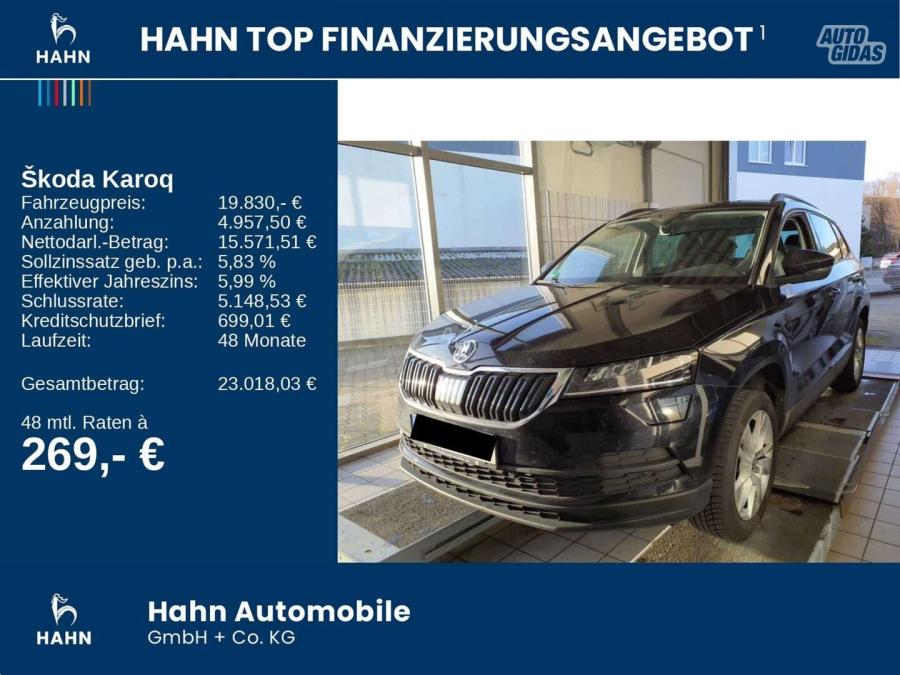 Melns Skoda Karoq 2021 Kauņa, ar dzinēja tilpumu 1.00 L un nobraukumu 50 tūkst. km par 22225 €, foto 2 vietnē AUTOMOTO.COM.LV