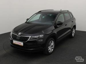 Black Skoda Karoq 2021 in Vilnius, with an engine capacity of 1.50 L and mileage of 158 thousand km for 18199 €, photo  on AUTOMOTO.COM.LV