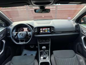 Black Skoda Karoq 2021 in Siauliai, with an engine capacity of 1.50 L and mileage of 215 thousand km for 18390 €, photo 13 on AUTOMOTO.COM.LV