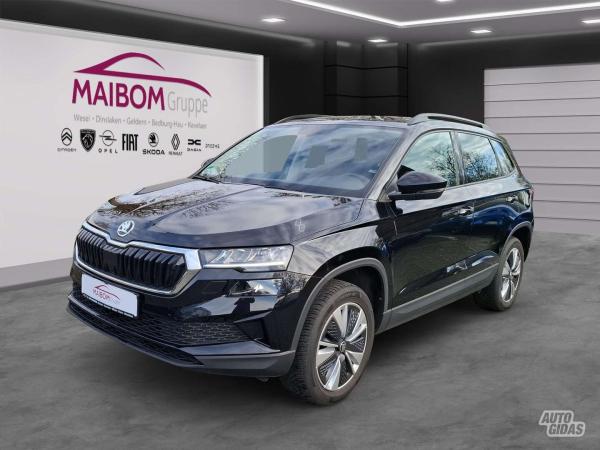 Black Skoda Karoq 2022 in Kaunas, with an engine capacity of 1.00 L and mileage of 12 thousand km for 23327 €, photo 1 on AUTOMOTO.COM.LV