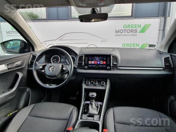 Black Skoda Karoq 2022 in Riga, with an engine capacity of 1.50 L and mileage of 112 thousand km for 19900 €, photo 7 on AUTOMOTO.COM.LV