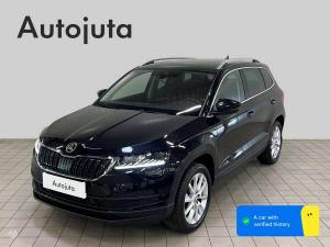 Black Skoda Karoq 2022 in Kaunas, with an engine capacity of 1.97 L and mileage of 144 thousand km for 19500 €, photo  on AUTOMOTO.COM.LV