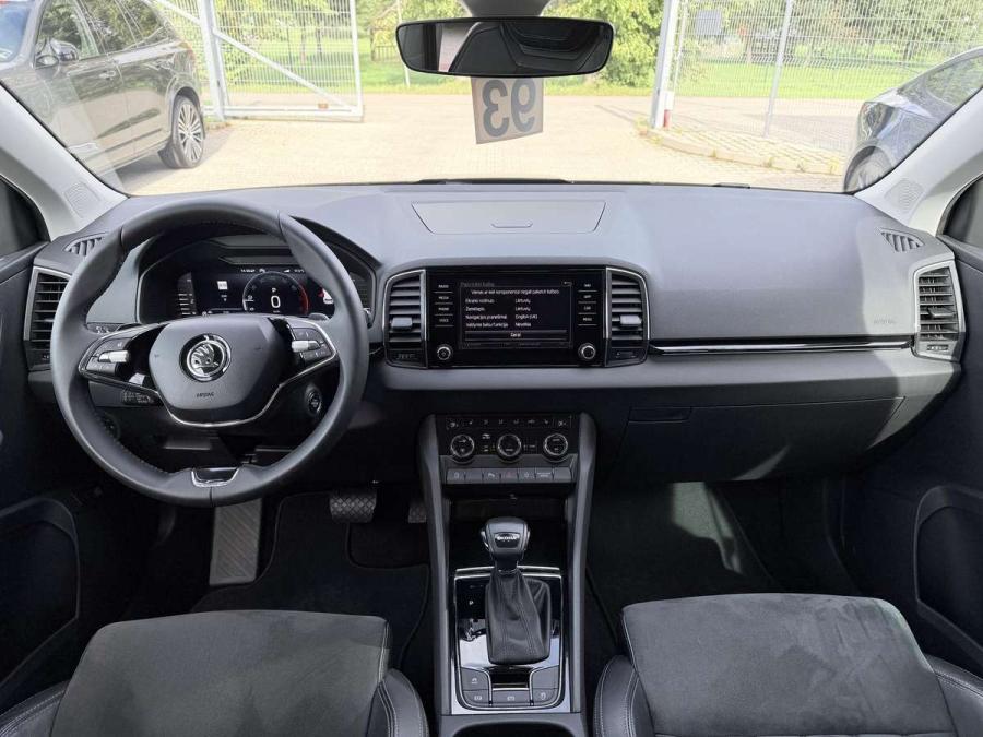 Black Skoda Karoq 2023 in Siauliai, with an engine capacity of 1.50 L and mileage of 165 thousand km for 21490 €, photo 16 on AUTOMOTO.COM.LV