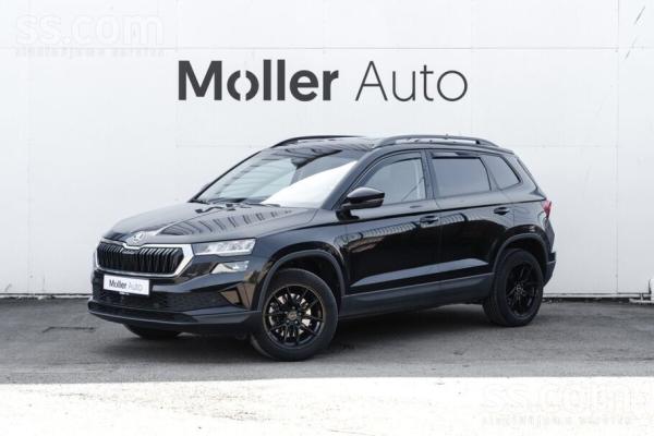 Black Skoda Karoq 2024 in Riga, with an engine capacity of 1.50 L and mileage of 41 thousand km for 23950 €, photo 1 on AUTOMOTO.COM.LV