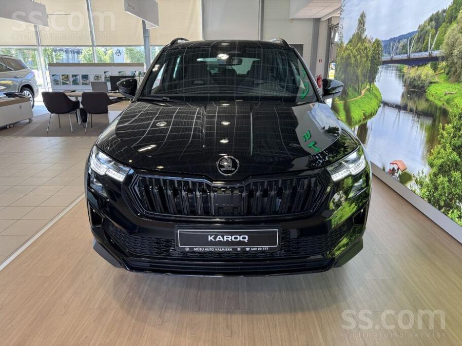 Черный Шкода Karoq 2026 в Валмиера, объемом двигателя 1.50 л и пробегом 5 тыс. км за 35680 €, фото 3 на AUTOMOTO.COM.LV