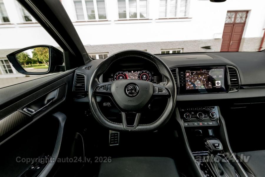 Black Skoda Karoq 2020 in Parnu, with an engine capacity of 2.00 L and mileage of 202 thousand km for 19900 €, photo 17 on AUTOMOTO.COM.LV