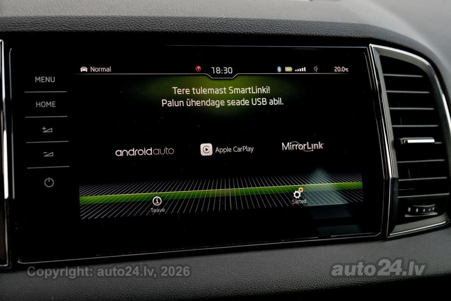 Black Skoda Karoq 2020 in Parnu, with an engine capacity of 2.00 L and mileage of 202 thousand km for 19900 €, photo 24 on AUTOMOTO.COM.LV