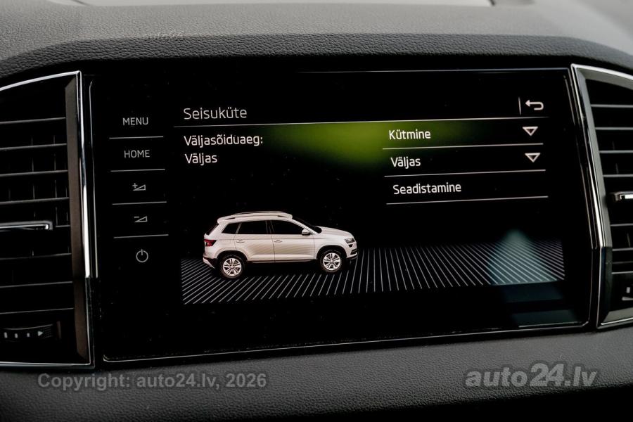Black Skoda Karoq 2020 in Parnu, with an engine capacity of 2.00 L and mileage of 202 thousand km for 19900 €, photo 25 on AUTOMOTO.COM.LV