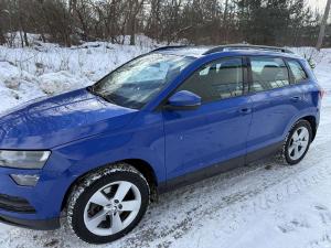 Blue Skoda Karoq 2018 in Vilnius, with an engine capacity of 1.97 L and mileage of 269 thousand km for 9900 €, photo 7 on AUTOMOTO.COM.LV
