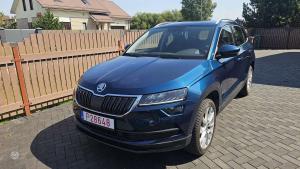 Zils Skoda Karoq 2018 Panevēža, ar dzinēja tilpumu 1.60 L un nobraukumu 388 tūkst. km par 8999 €, foto  vietnē AUTOMOTO.COM.LV