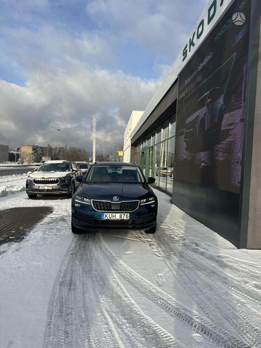 Zils Skoda Karoq 2019 Klaipėda, ar dzinēja tilpumu 1.50 L un nobraukumu 114 tūkst. km par 14990 €, foto 3 vietnē AUTOMOTO.COM.LV