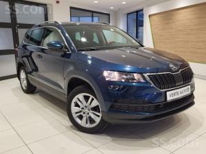 Blue Skoda Karoq 2019 in Riga, with an engine capacity of 1.50 L and mileage of 85 thousand km for 18990 €, photo  on AUTOMOTO.COM.LV