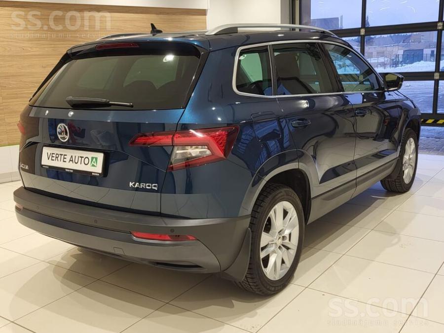 Blue Skoda Karoq 2019 in Riga, with an engine capacity of 1.50 L and mileage of 85 thousand km for 18990 €, photo 6 on AUTOMOTO.COM.LV