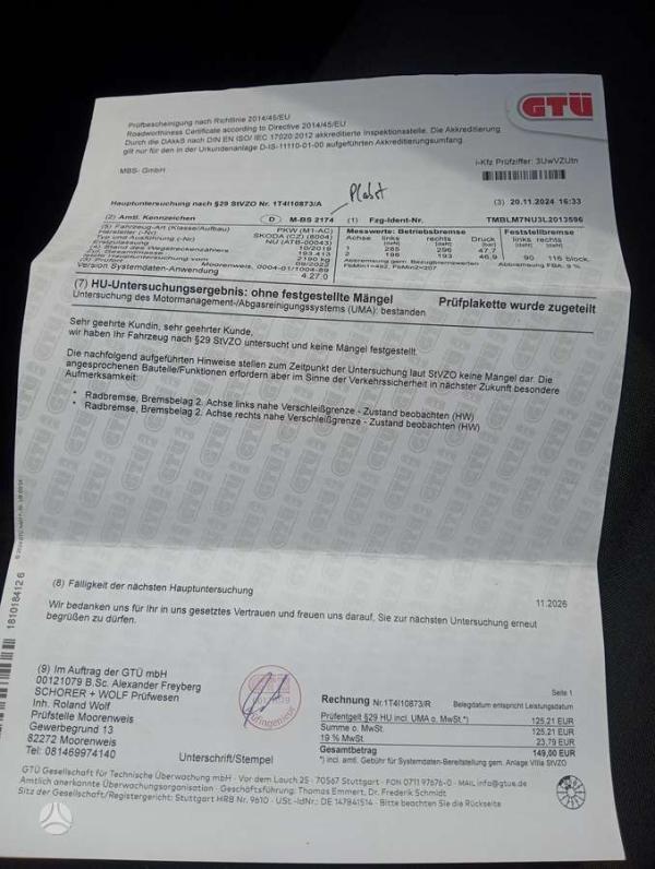 Zils Skoda Karoq 2019 Utena, ar dzinēja tilpumu 1.97 L un nobraukumu 213 tūkst. km par 16900 €, foto 4 vietnē AUTOMOTO.COM.LV