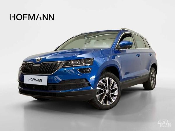 Blue Skoda Karoq 2020 in Kaunas, with an engine capacity of 1.50 L and mileage of 60 thousand km for 22351 €, photo 1 on AUTOMOTO.COM.LV