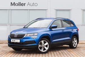 Zils Skoda Karoq 2020 Ventspils, ar dzinēja tilpumu 1.50 L un nobraukumu 98 tūkst. km par 17250 €, foto  vietnē AUTOMOTO.COM.LV