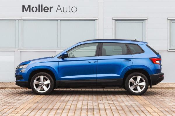 Blue Skoda Karoq 2020 in Ventspils, with an engine capacity of 1.50 L and mileage of 98 thousand km for 17250 €, photo 2 on AUTOMOTO.COM.LV