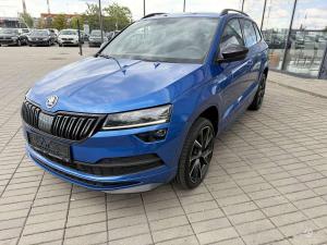 Blue Skoda Karoq 2020 in Kaunas, with an engine capacity of 1.50 L and mileage of 201 thousand km for 15900 €, photo  on AUTOMOTO.COM.LV