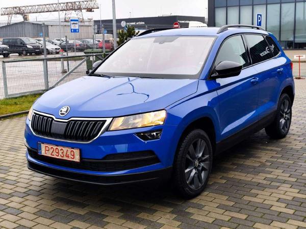 Blue Skoda Karoq 2021 in Siauliai, with an engine capacity of 1.50 L and mileage of 100 thousand km for 16800 €, photo 2 on AUTOMOTO.COM.LV
