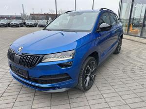 Zils Skoda Karoq 2021 Kauņa, ar dzinēja tilpumu 1.50 L un nobraukumu 241 tūkst. km par 17700 €, foto  vietnē AUTOMOTO.COM.LV