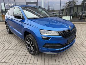 Blue Skoda Karoq 2021 in Kaunas, with an engine capacity of 1.50 L and mileage of 241 thousand km for 17700 €, photo 2 on AUTOMOTO.COM.LV