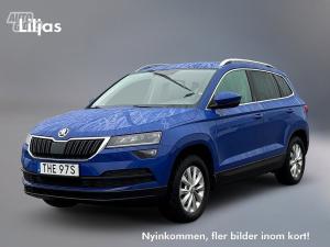 Blue Skoda Karoq 2021 in Kaunas, with an engine capacity of 0.00 L and mileage of 56 thousand km for 25287 €, photo  on AUTOMOTO.COM.LV